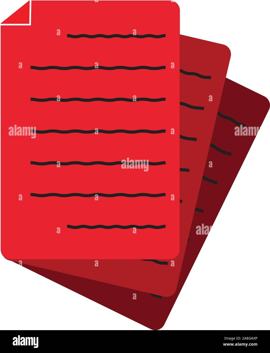 document icon on white background. flat style. document icon for your ...