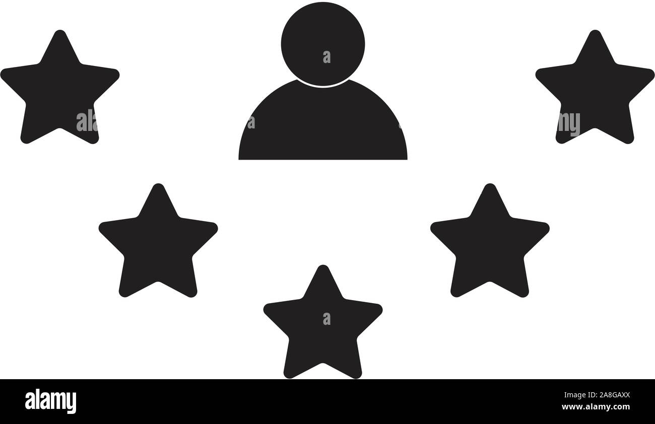 rate icon on white background. flat style. rate icon for your web site ...