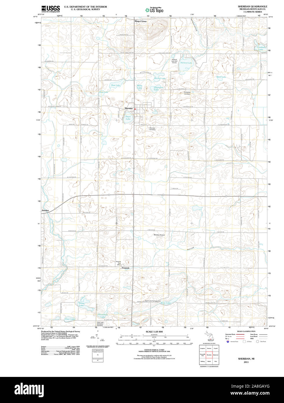 Sheridan map Cut Out Stock Images & Pictures - Alamy