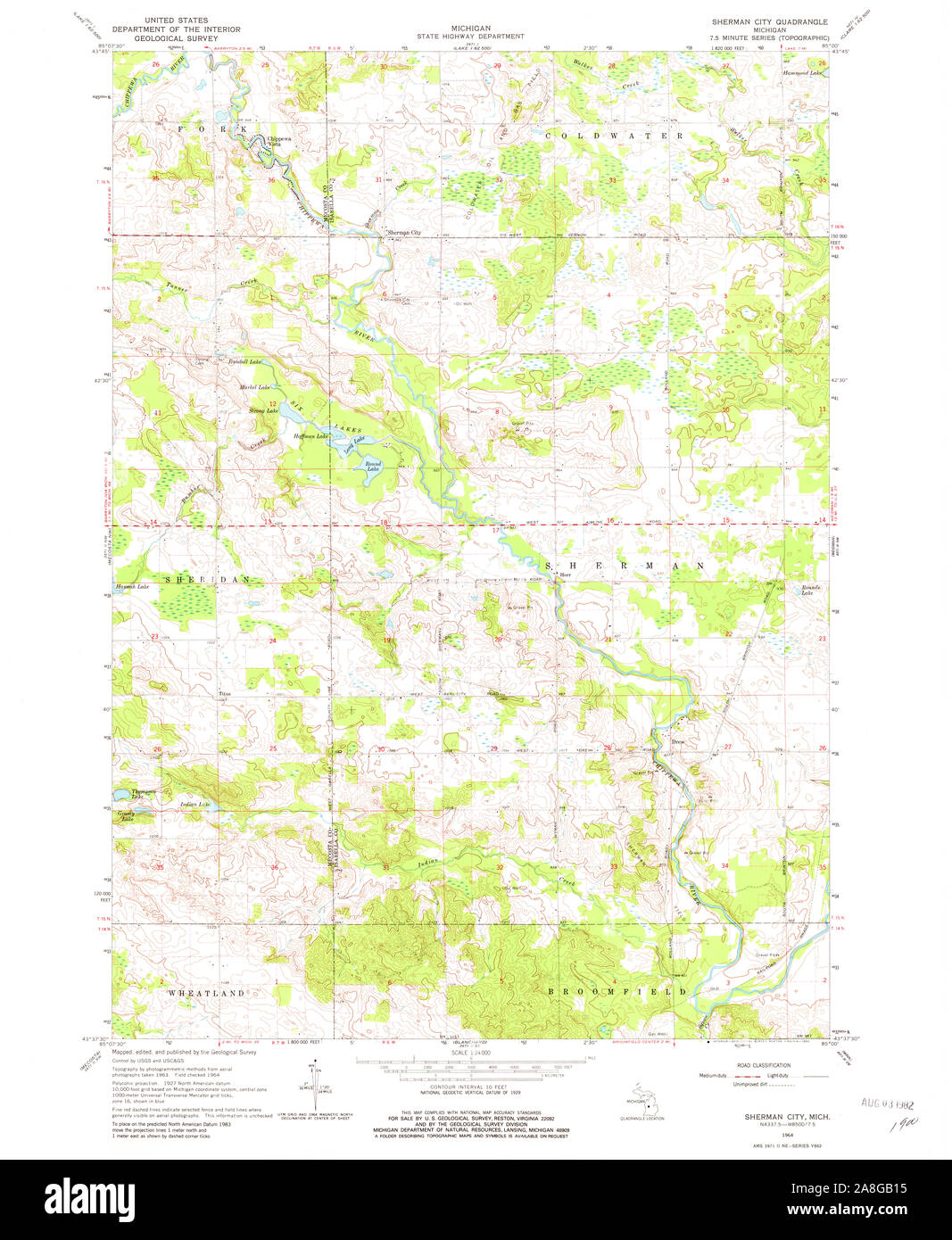 Map of sherman Cut Out Stock Images & Pictures - Alamy