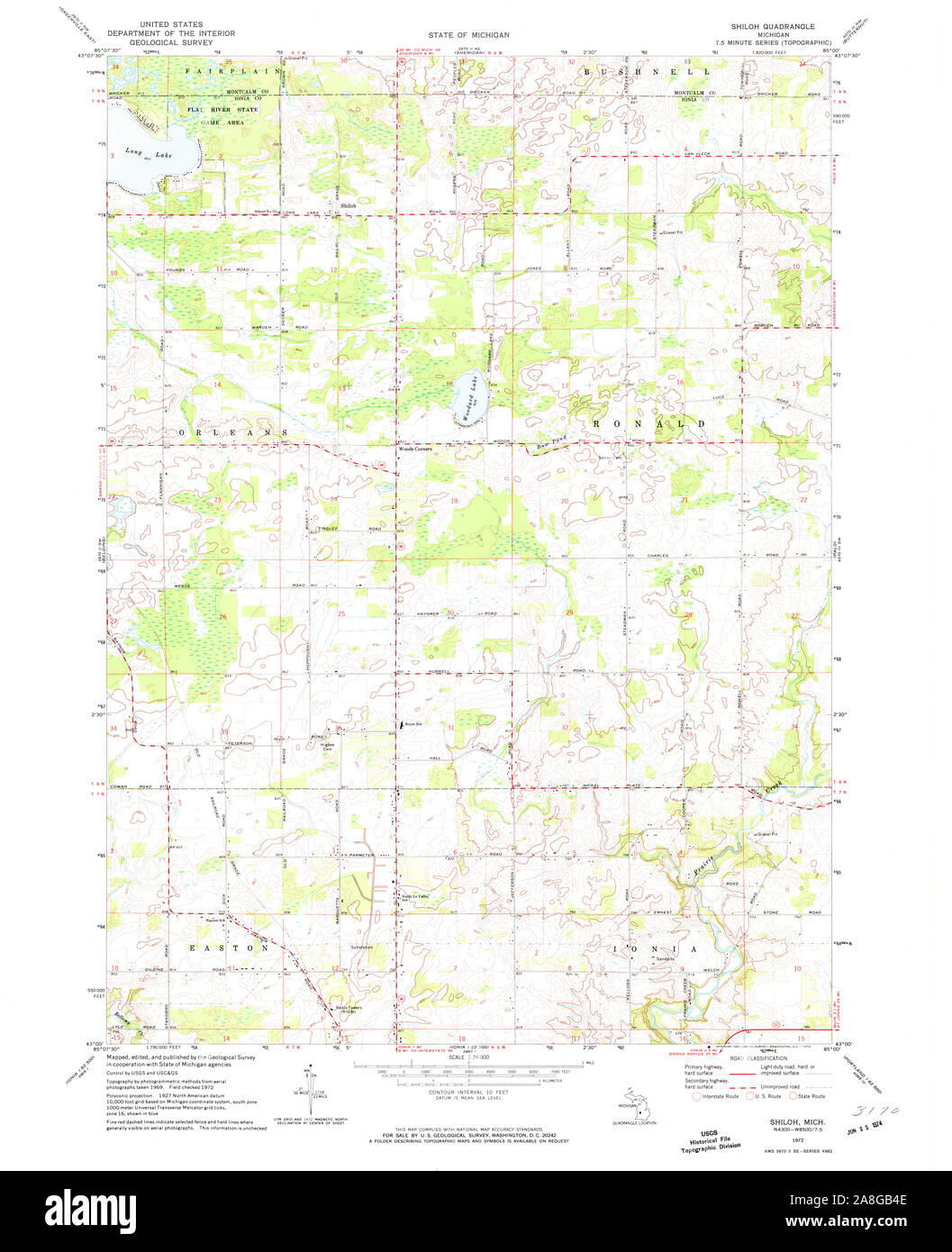 Map of shiloh Cut Out Stock Images & Pictures - Alamy