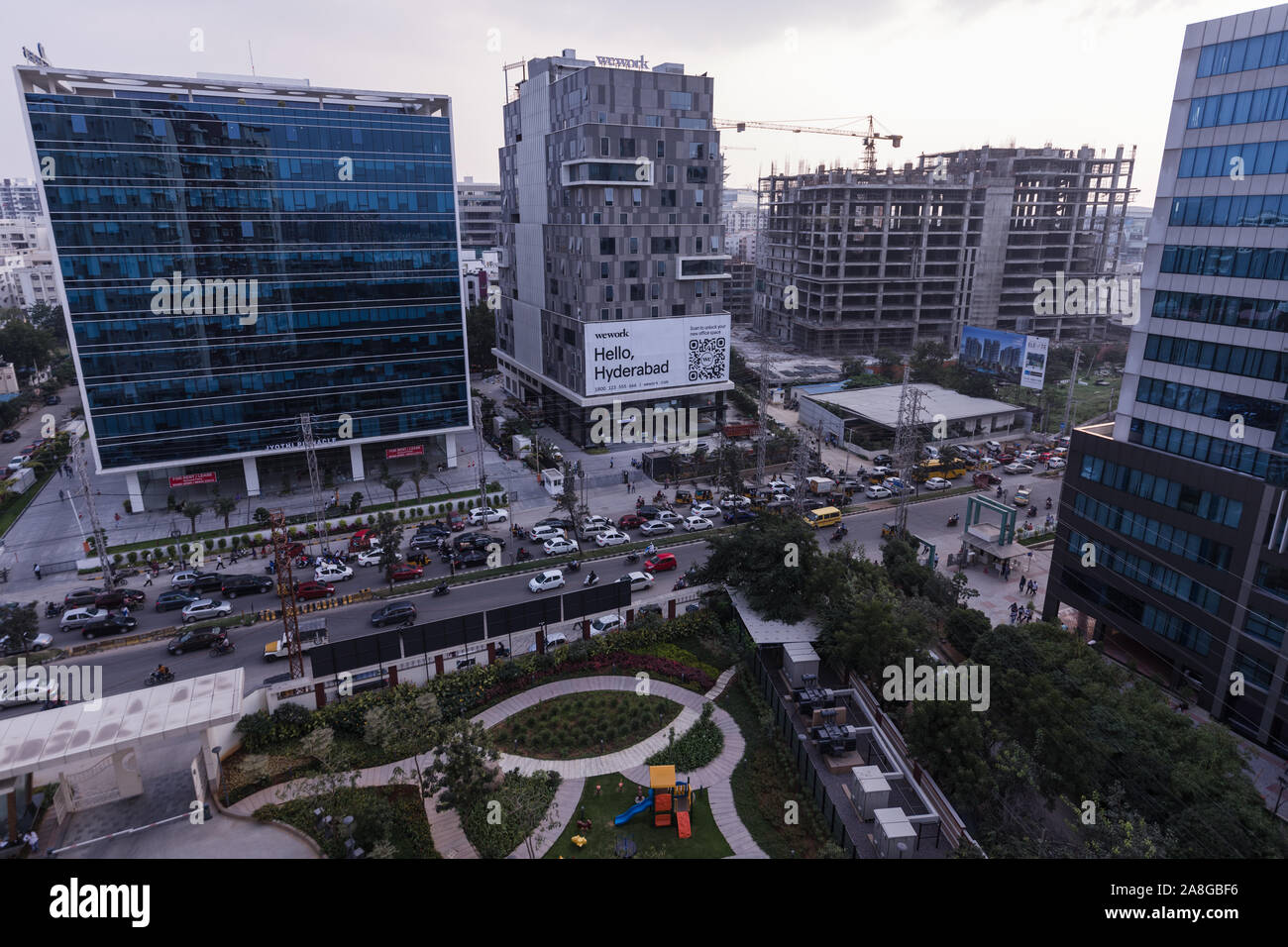 Hyderabad, India. 8th November,2019.The new WeWork office shared ...
