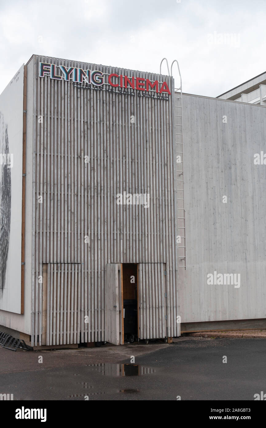 Flying cinema of Helsinki at Katajanokka in Helsinki Finland Stock ...