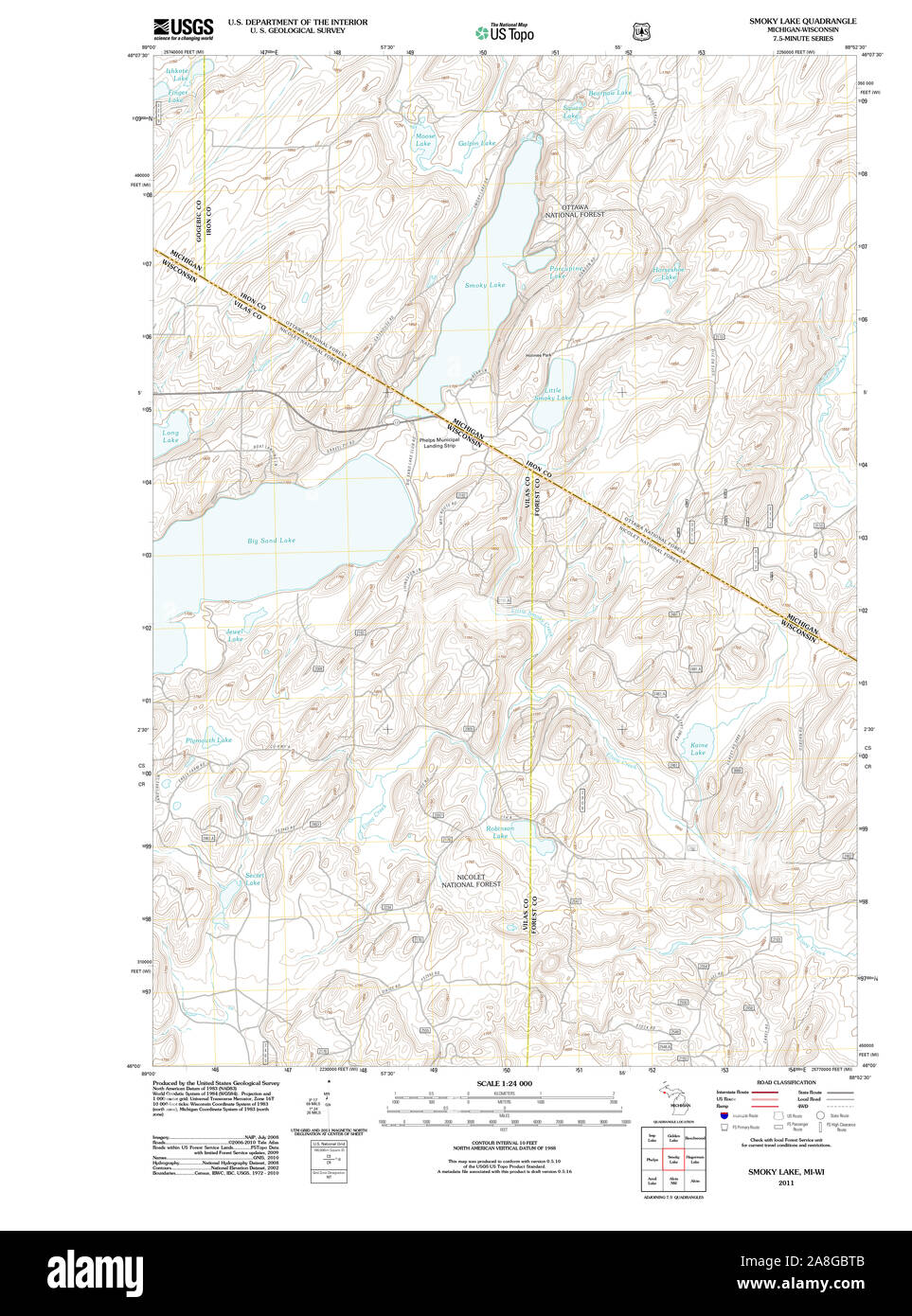 Smoky lake map Cut Out Stock Images & Pictures - Alamy