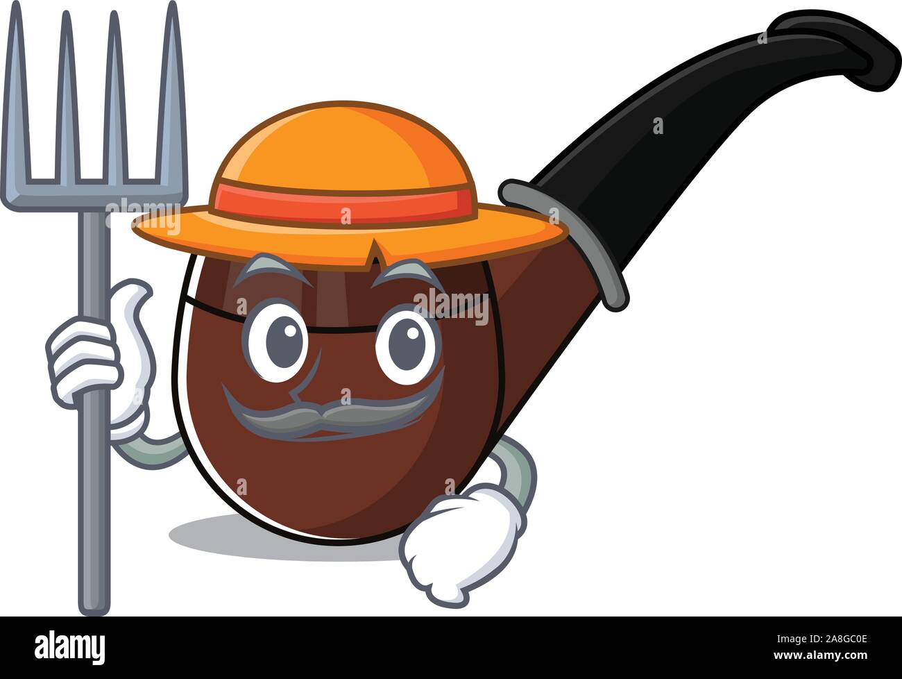 Pipe smoking peasant Stock Vector Images - Alamy