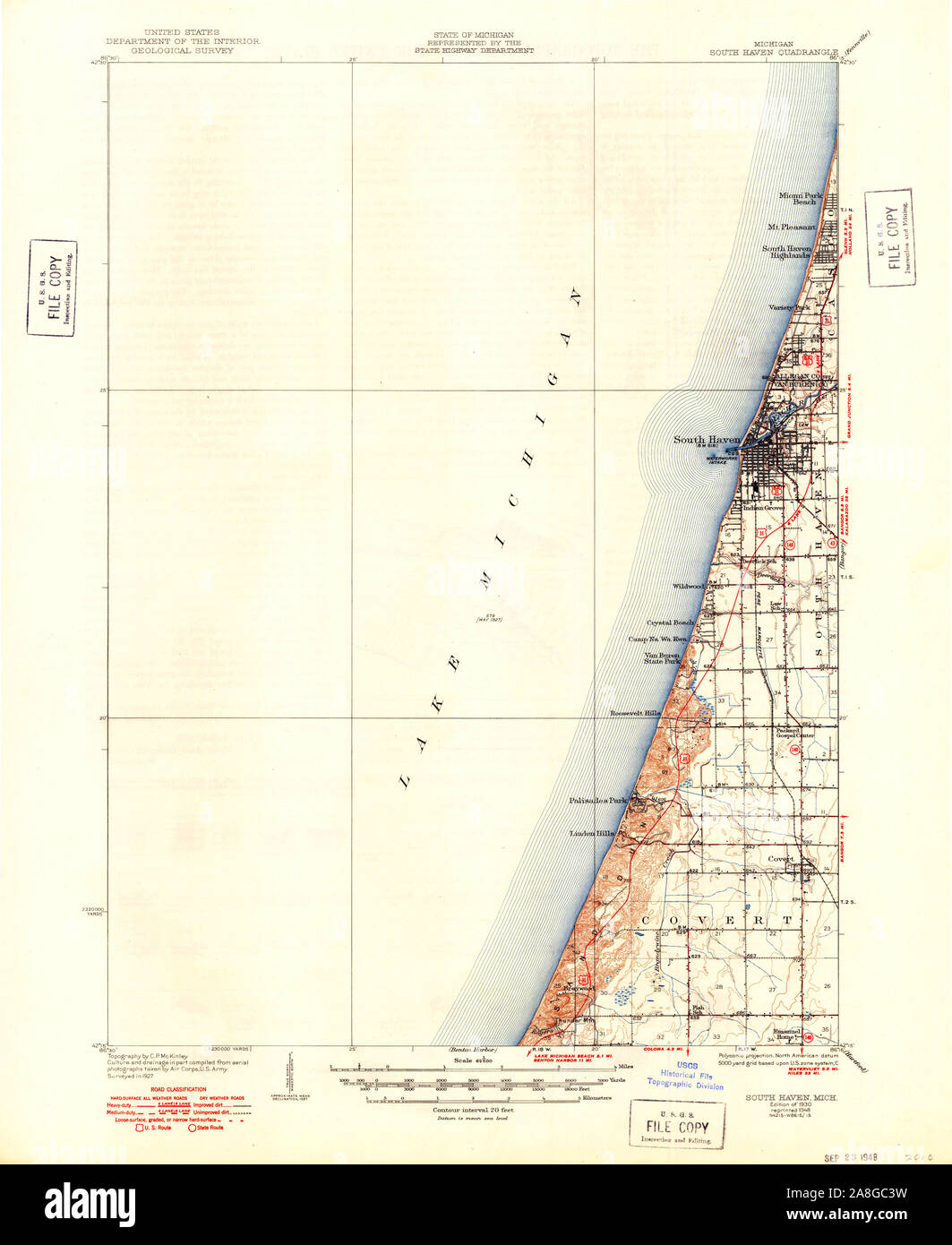 Map of south haven hi-res stock photography and images - Alamy
