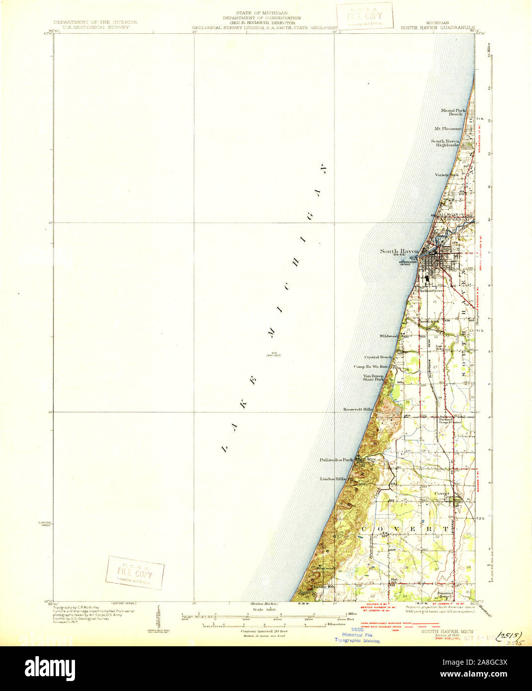 Map of south haven hi-res stock photography and images - Alamy