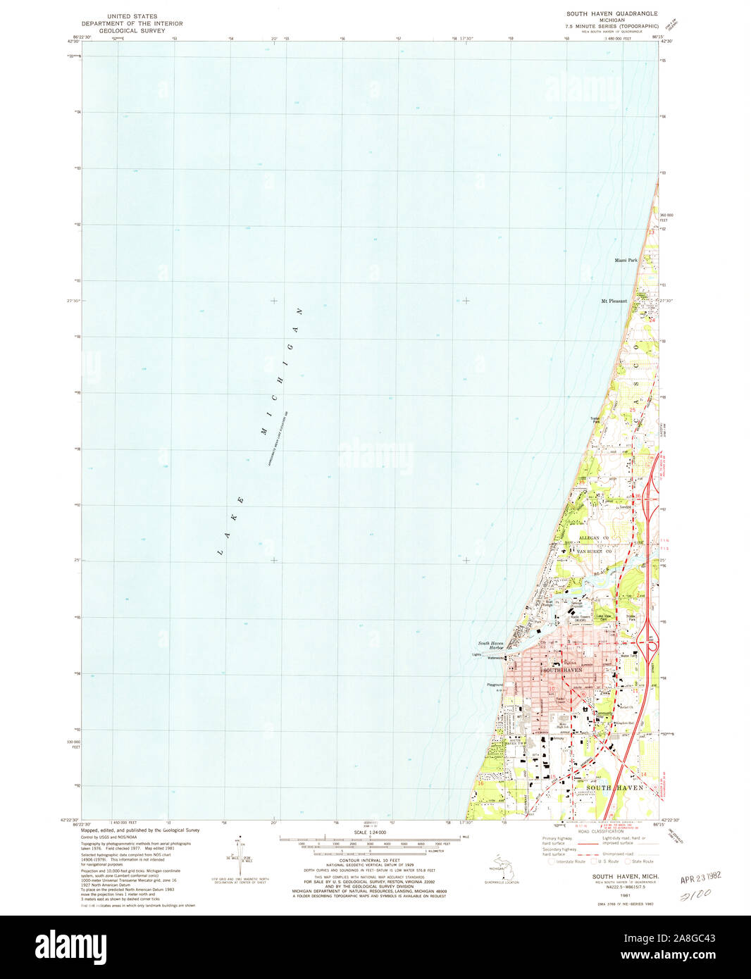 Map of haven michigan hi-res stock photography and images - Alamy