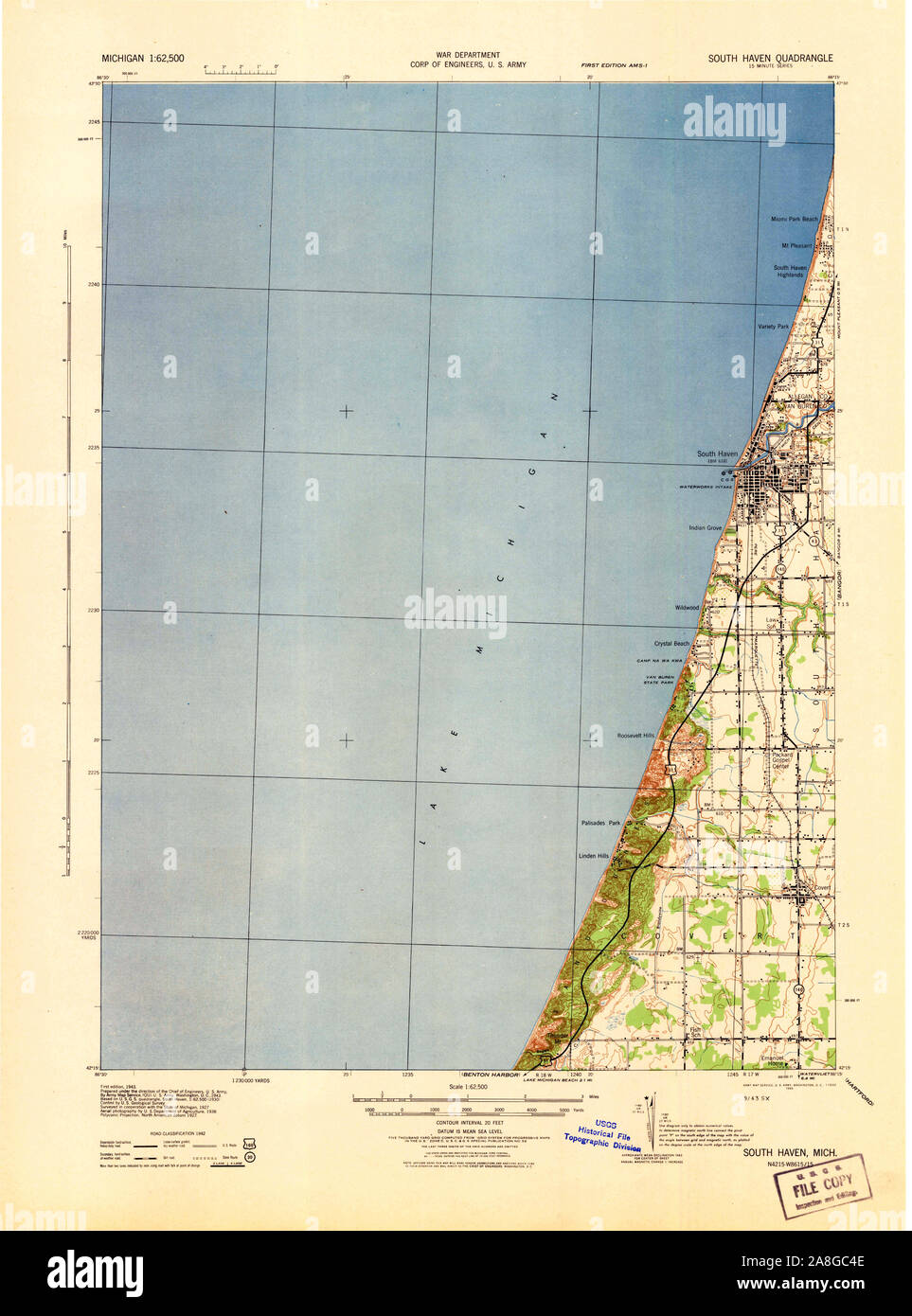 Map Of South Haven High Resolution Stock Photography and Images - Alamy