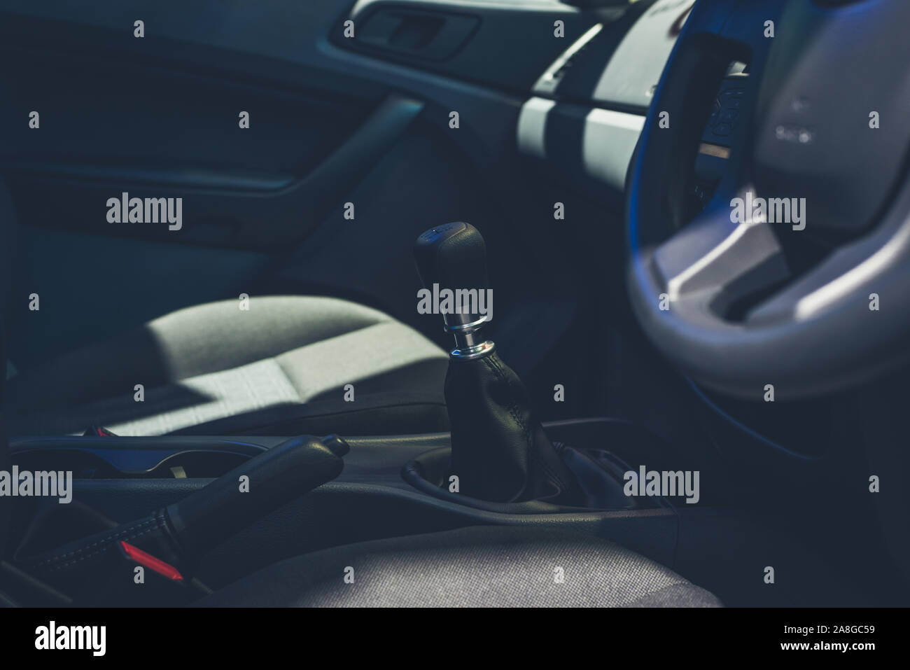 Automatic gear stick inside modern car for background Stock Photo - Alamy
