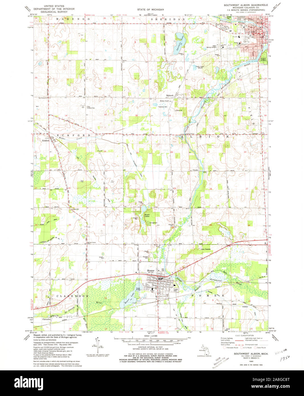 Map of albion Cut Out Stock Images & Pictures - Alamy
