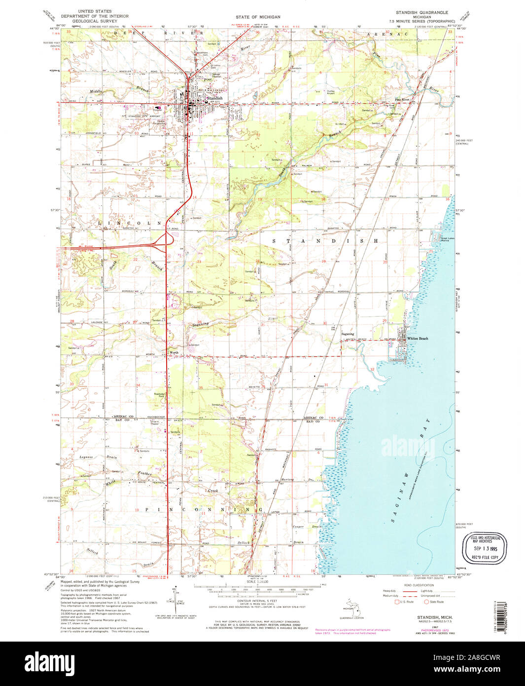 Map of standish hi-res stock photography and images - Alamy