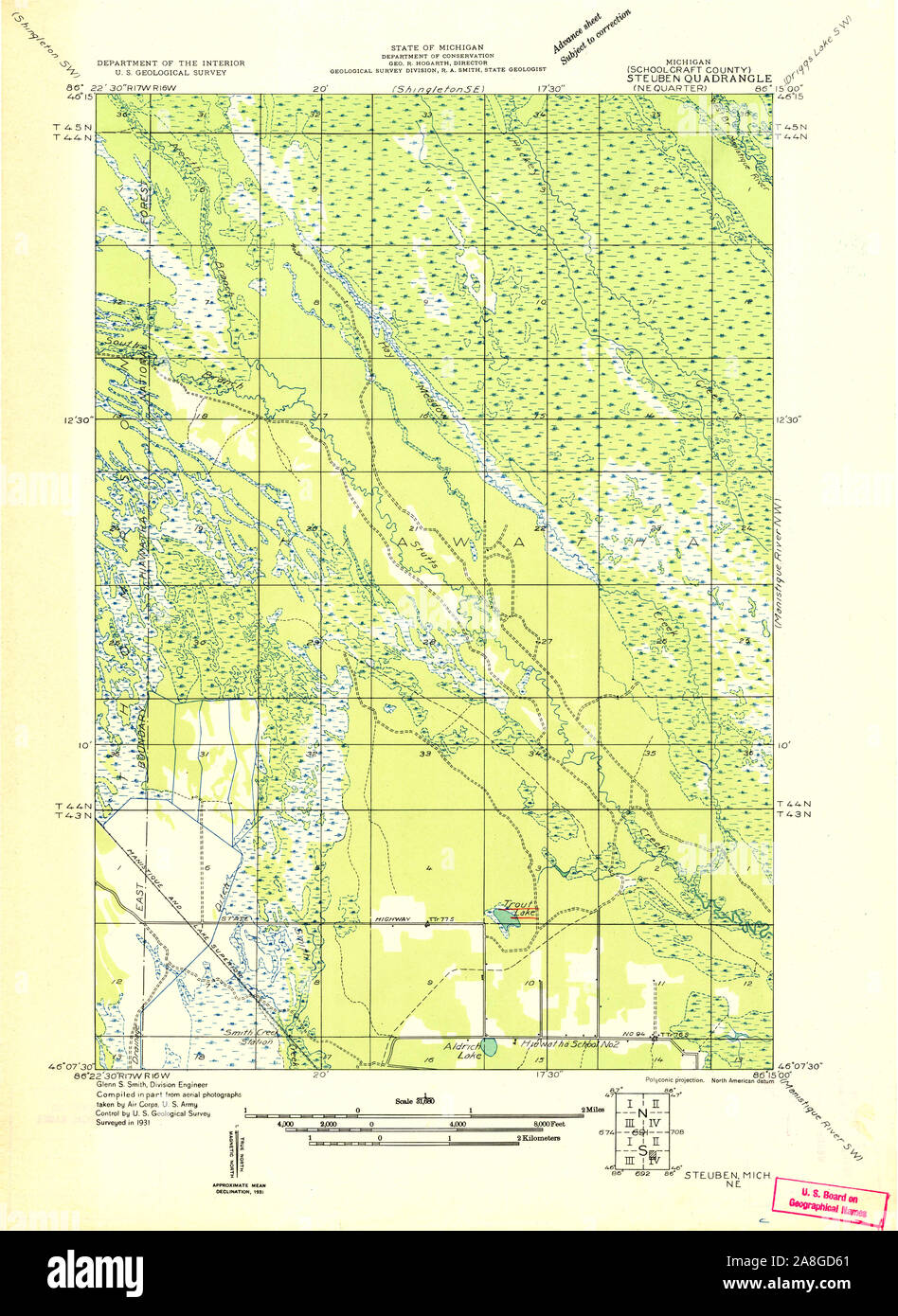 Map of steuben hi-res stock photography and images - Alamy