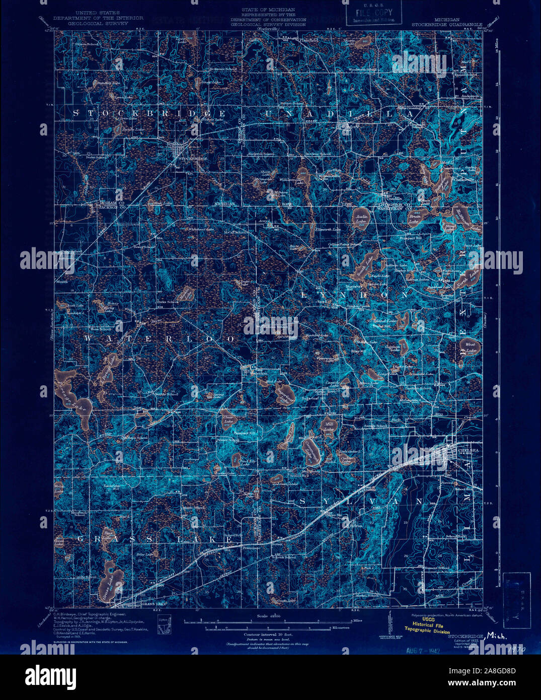 Map of stockbridge michigan hi-res stock photography and images - Alamy