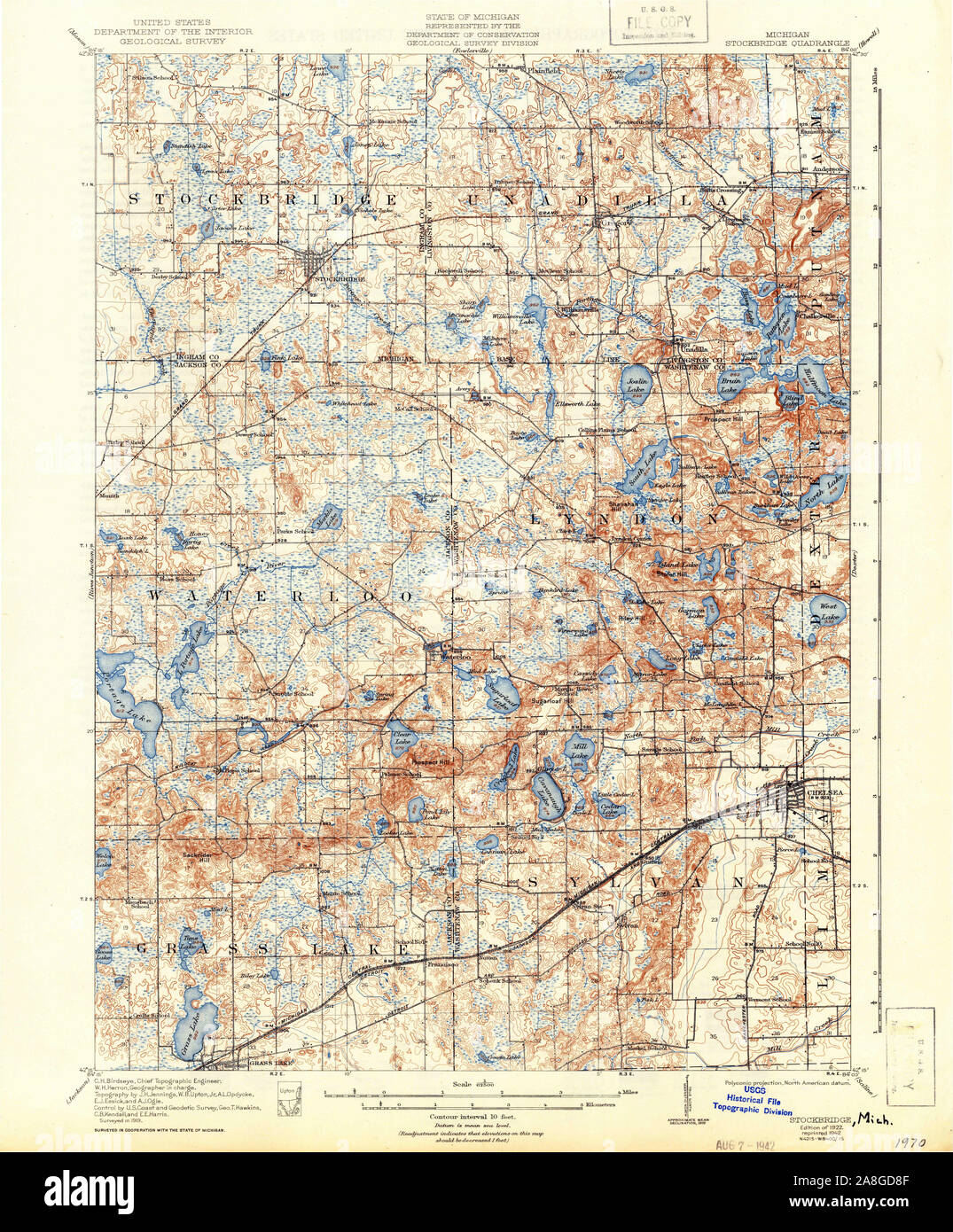 Map of stockbridge michigan hi-res stock photography and images - Alamy