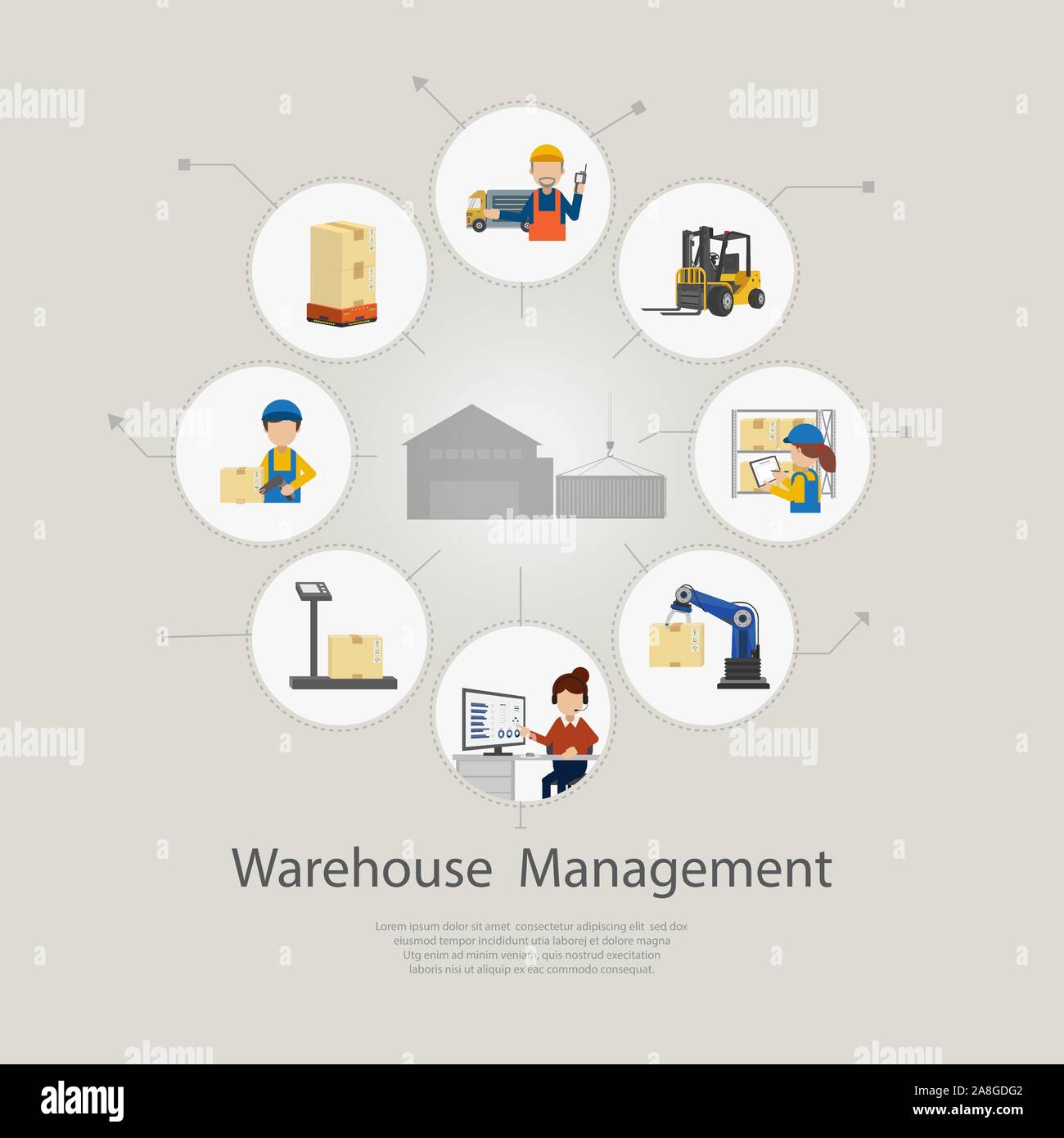 Transportation equipment management Stock Vector Images - Alamy