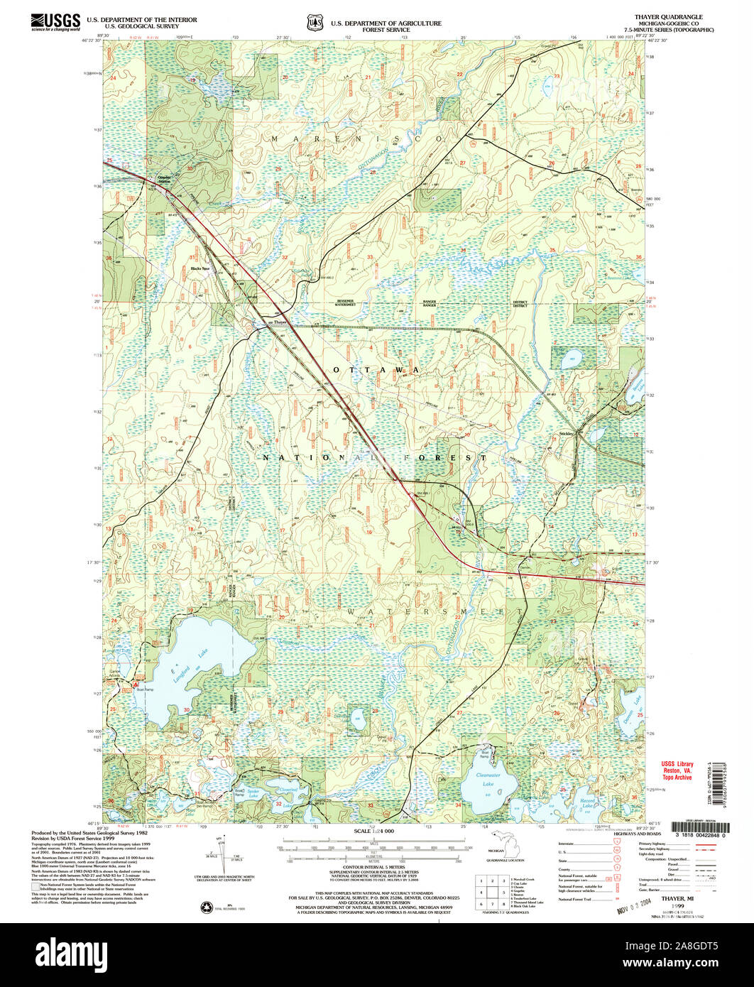 Map of thayer hi-res stock photography and images - Alamy