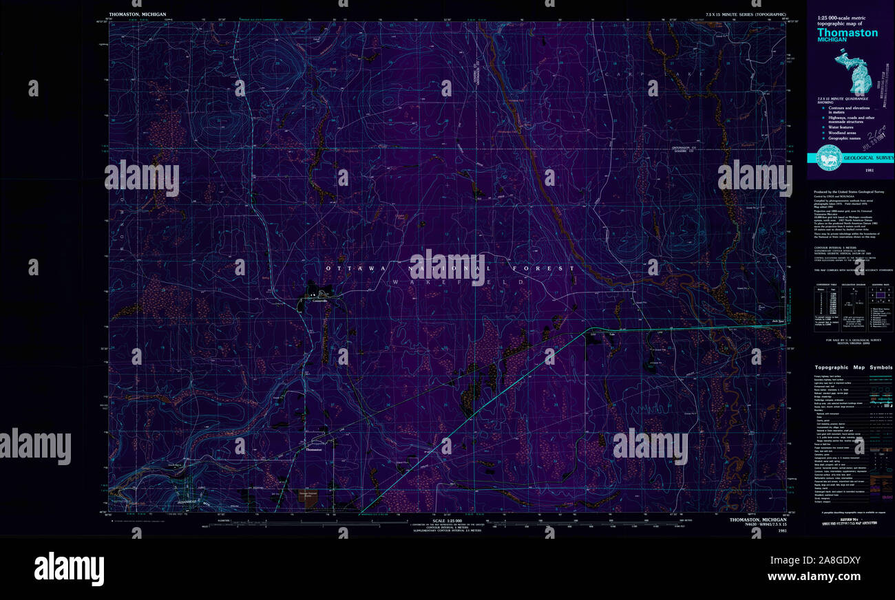 Map of thomaston hi-res stock photography and images - Alamy