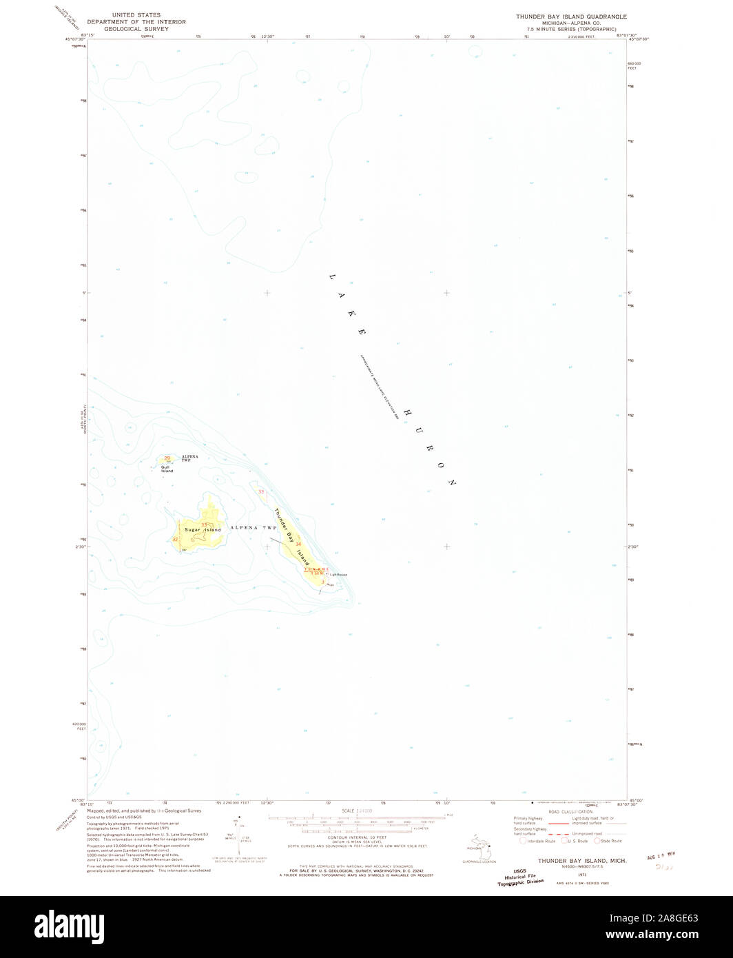 Thunder bay map hi-res stock photography and images - Alamy