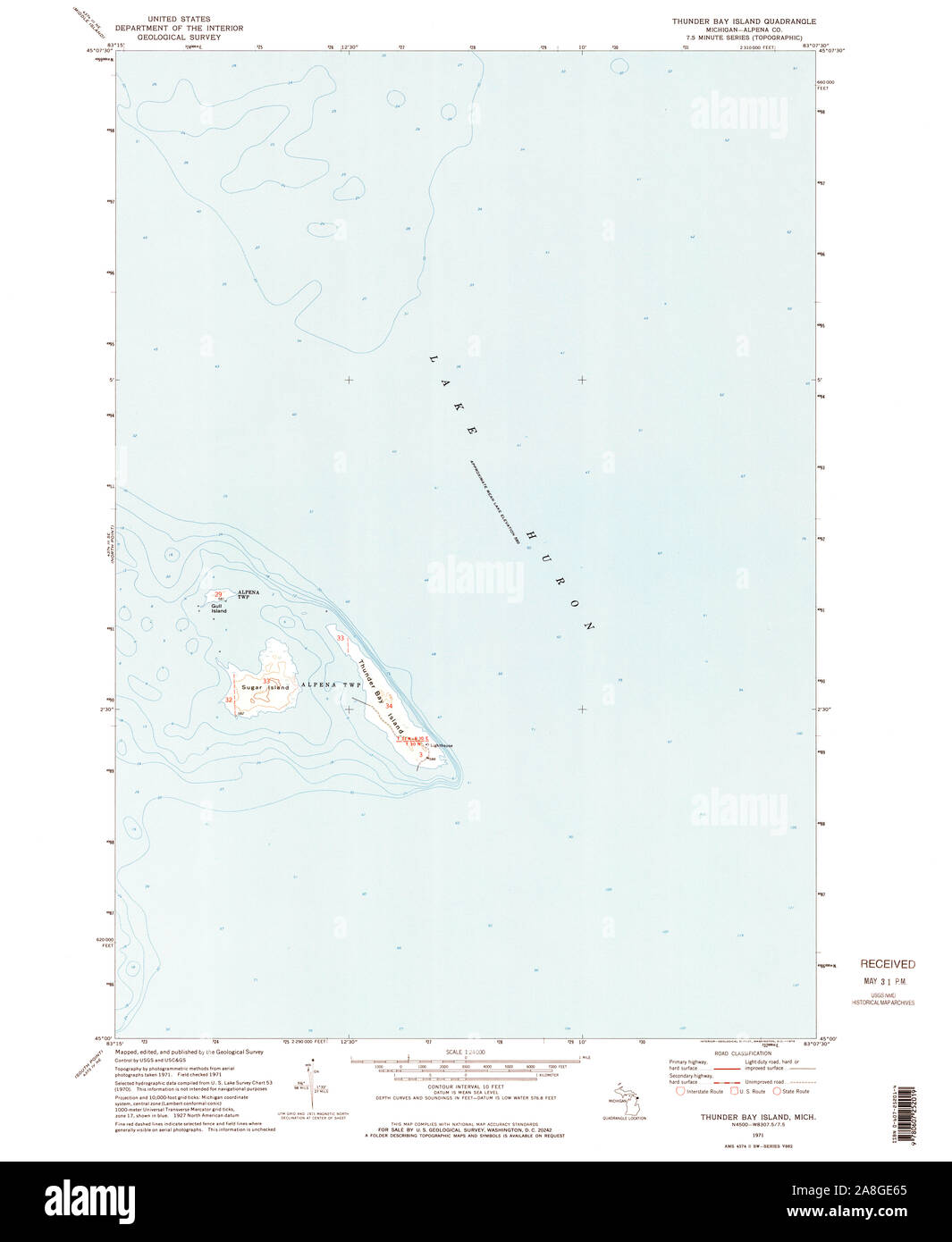 Thunder bay map hi-res stock photography and images - Alamy