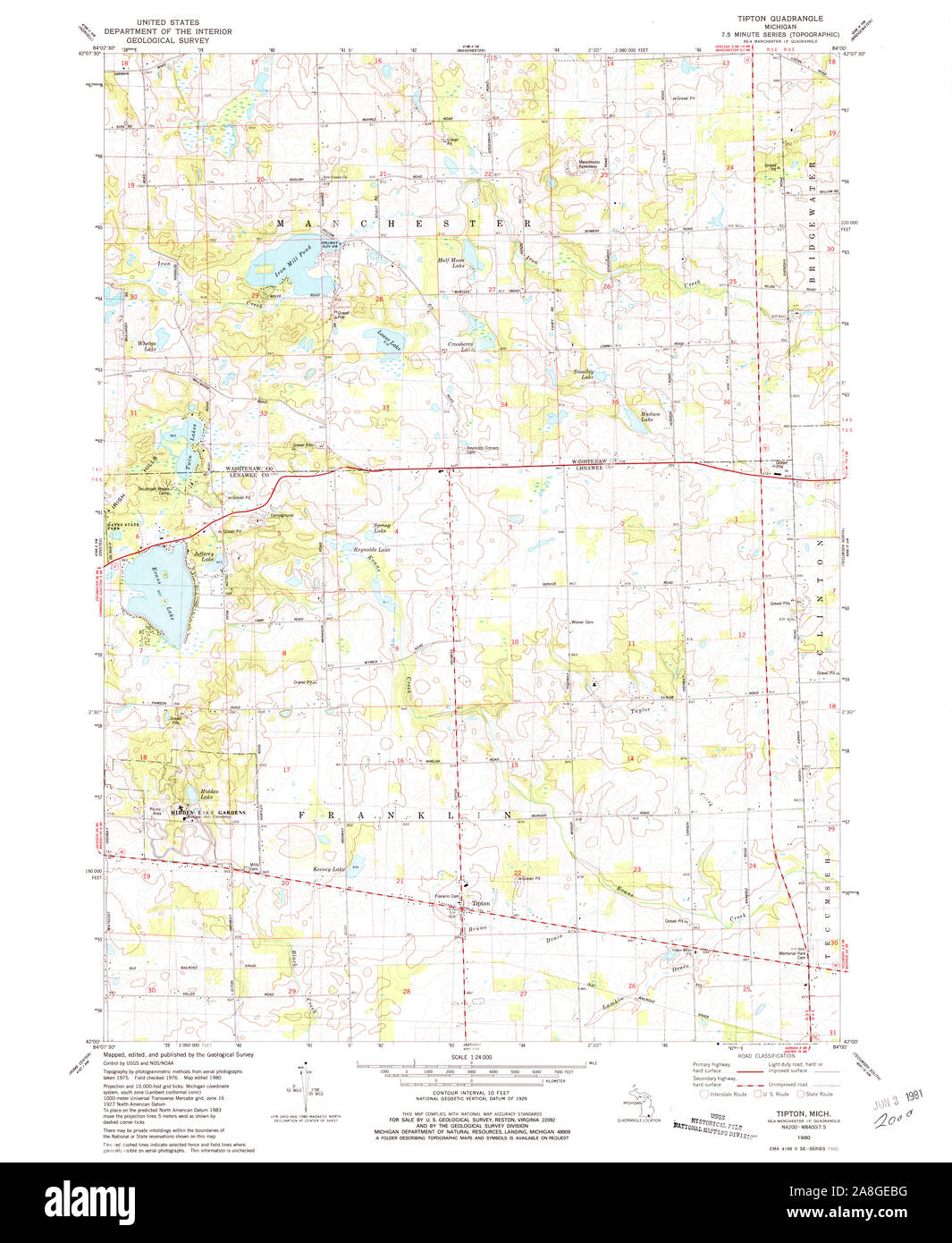 Map of tipton hi-res stock photography and images - Alamy