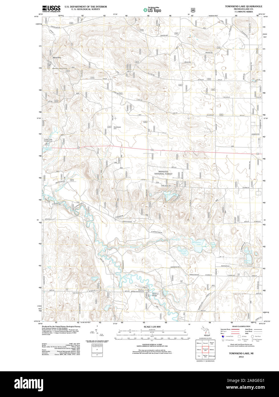 Townsend map hi-res stock photography and images - Alamy