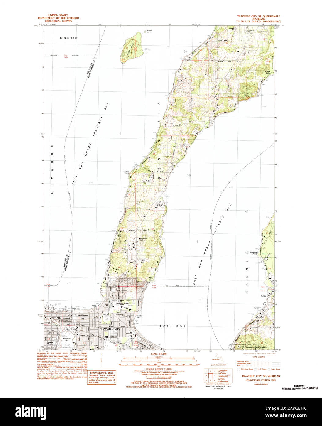 Traverse city map hi-res stock photography and images - Alamy