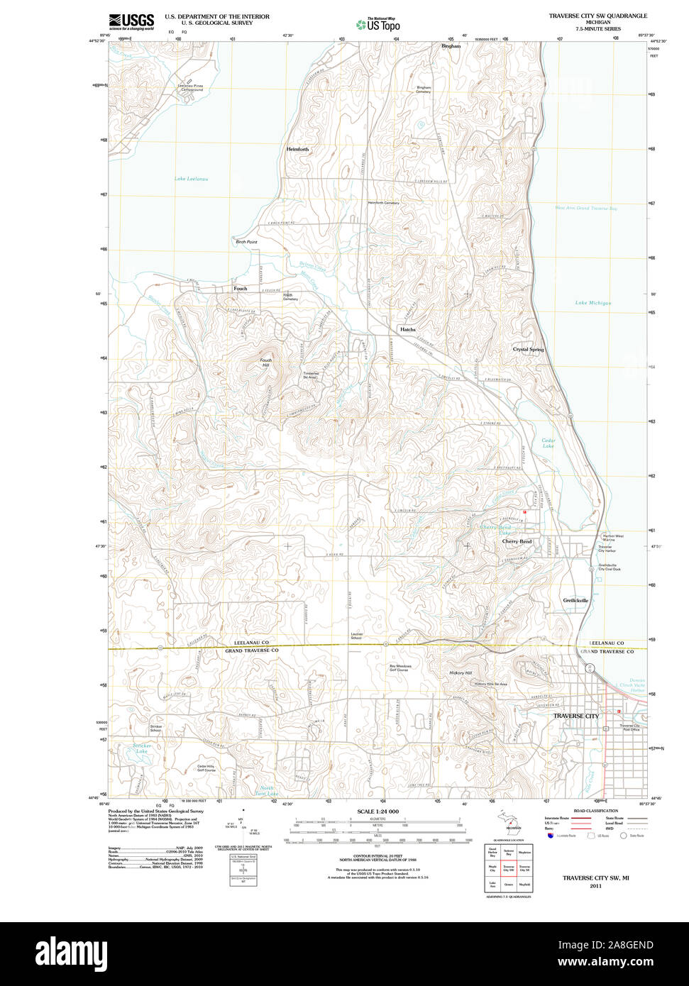 Traverse city map hi-res stock photography and images - Alamy