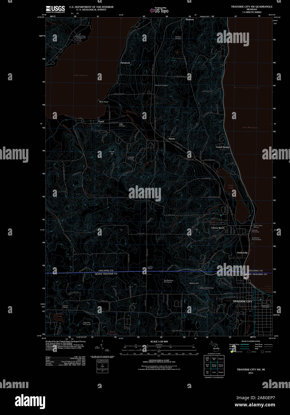 Traverse city map hi-res stock photography and images - Alamy