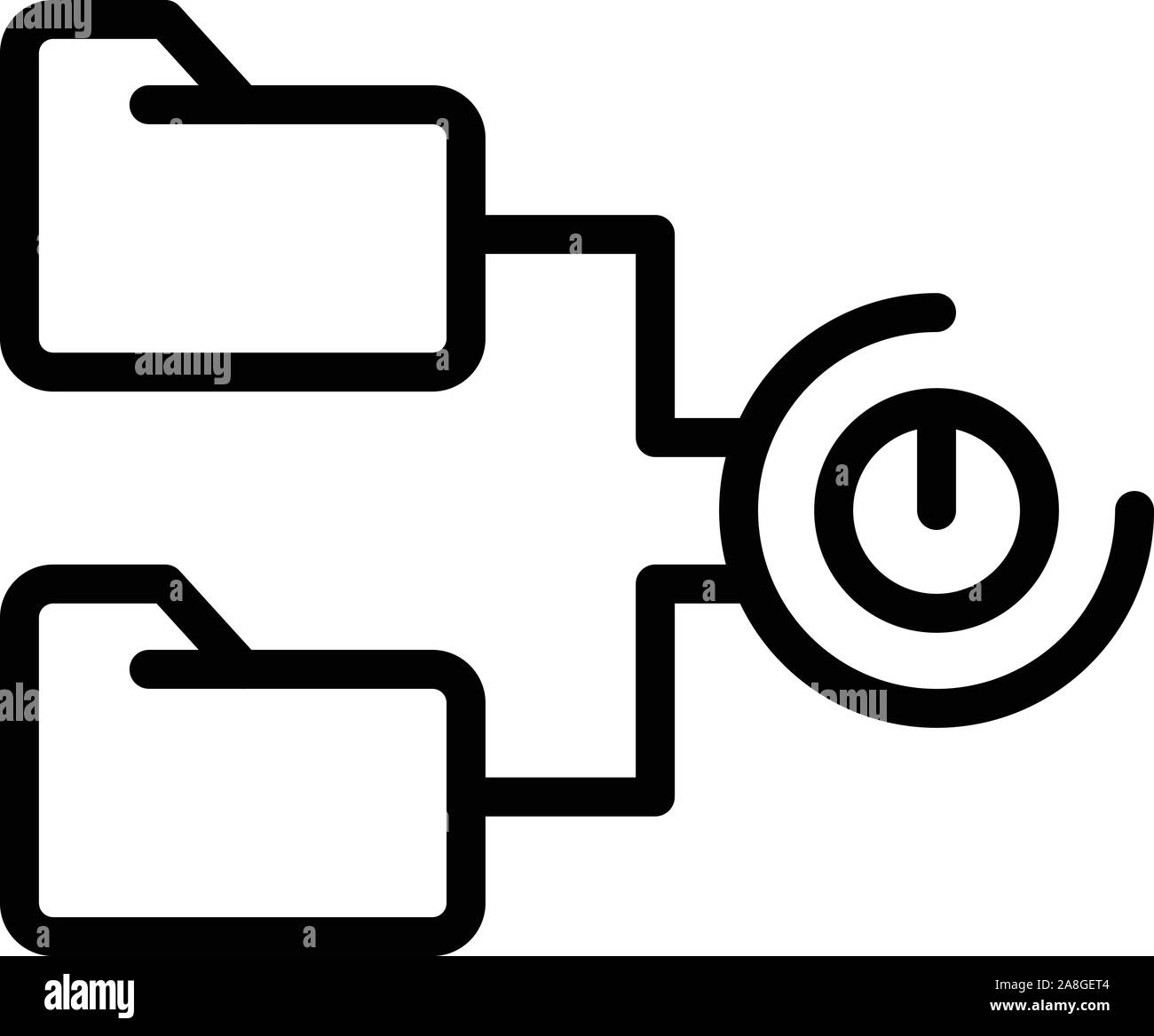 Temporary folders icon, outline style Stock Vector Image & Art - Alamy