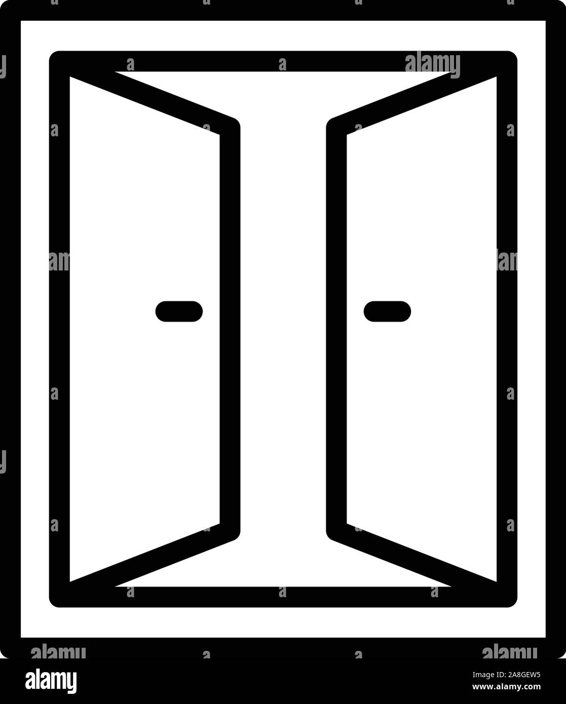 Bright white one way sign Stock Vector Images - Alamy