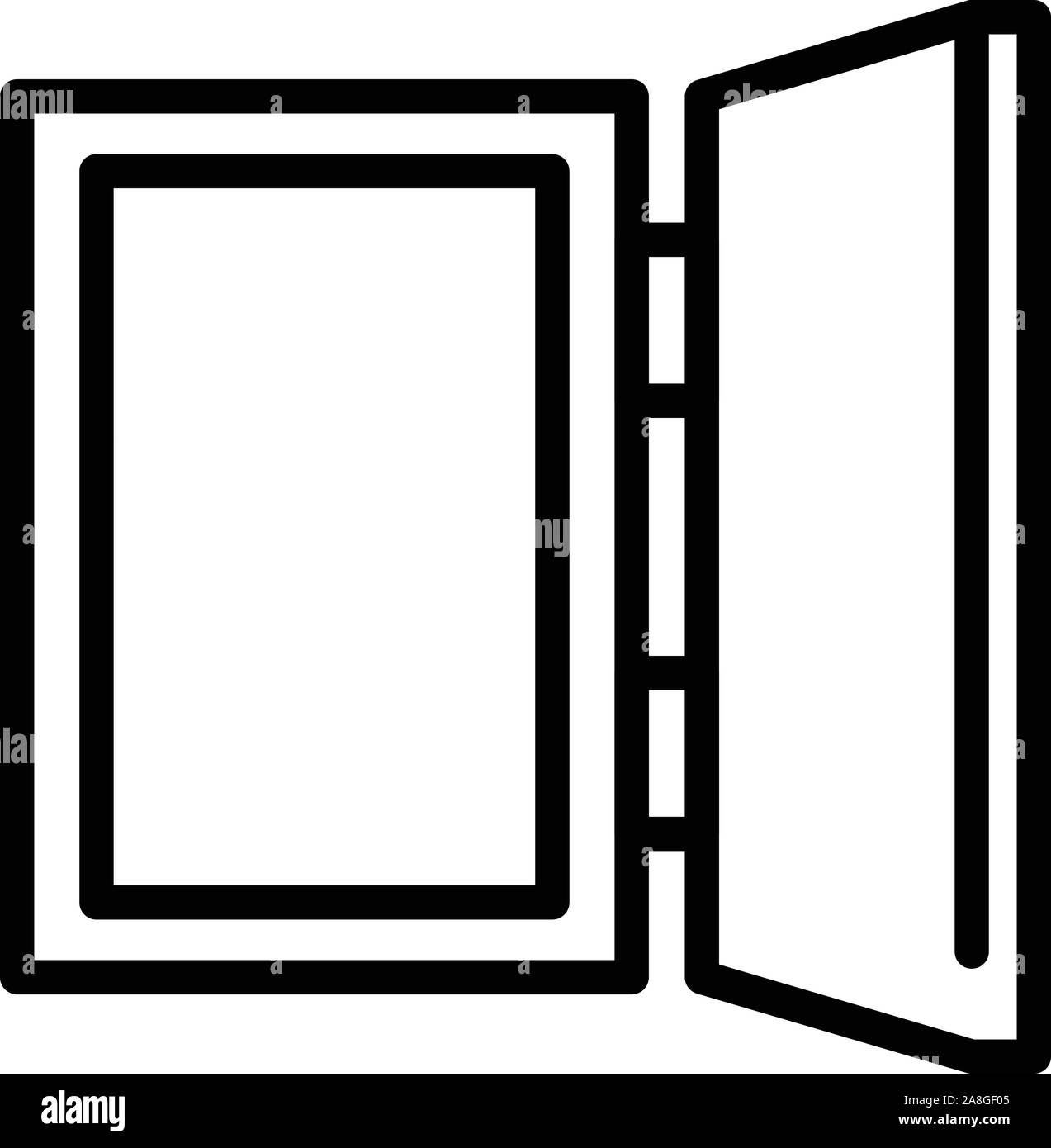 Open door to yourself icon, outline style Stock Vector Image & Art - Alamy