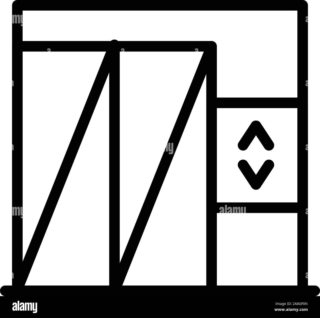 Freight elevator icon, outline style Stock Vector Image & Art - Alamy