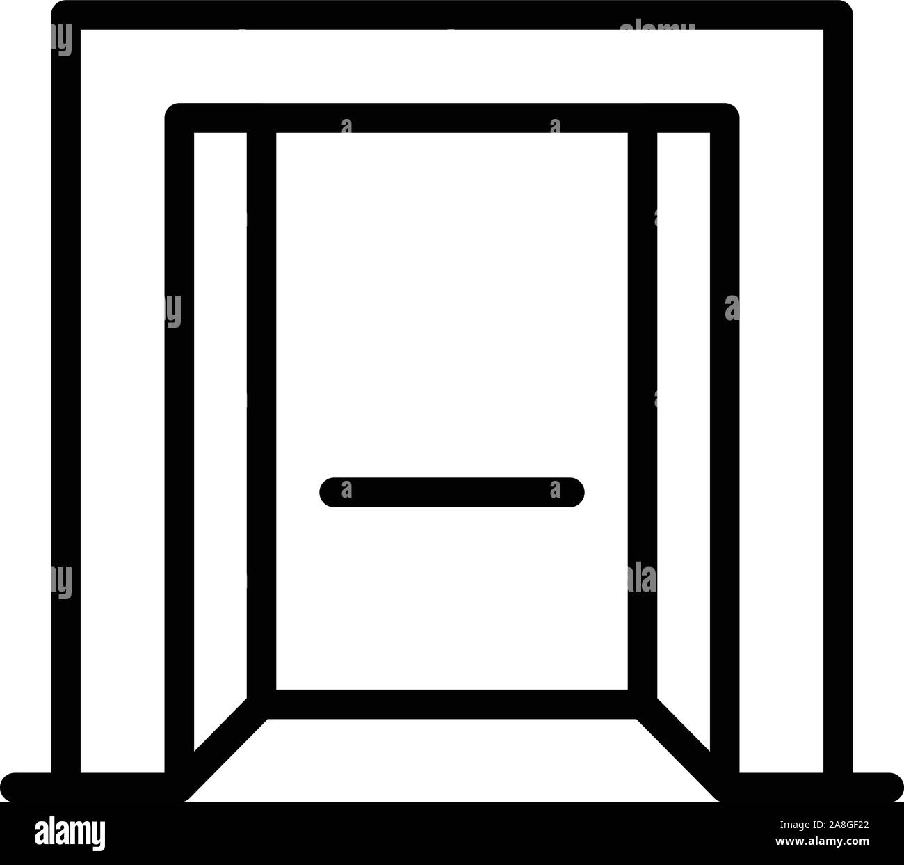 Open elevator icon, outline style Stock Vector Image & Art - Alamy