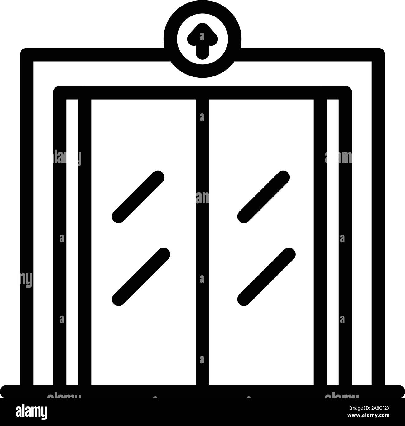 Big elevator icon, outline style Stock Vector Image & Art - Alamy