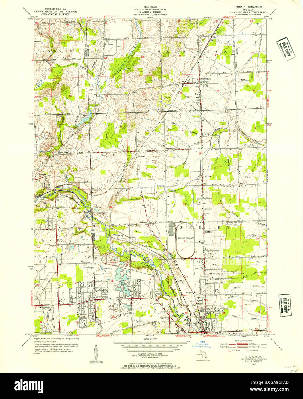Utica map hi-res stock photography and images - Alamy