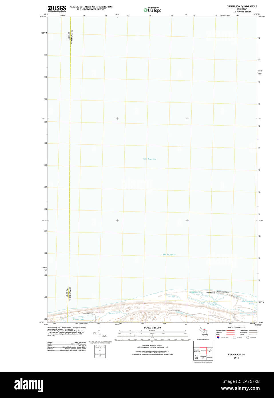 Vermilion map hi-res stock photography and images - Alamy