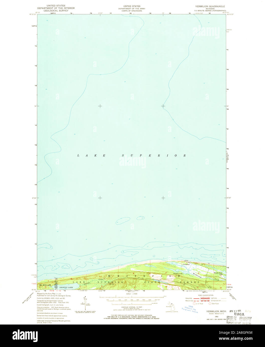 Vermilion map hi-res stock photography and images - Alamy