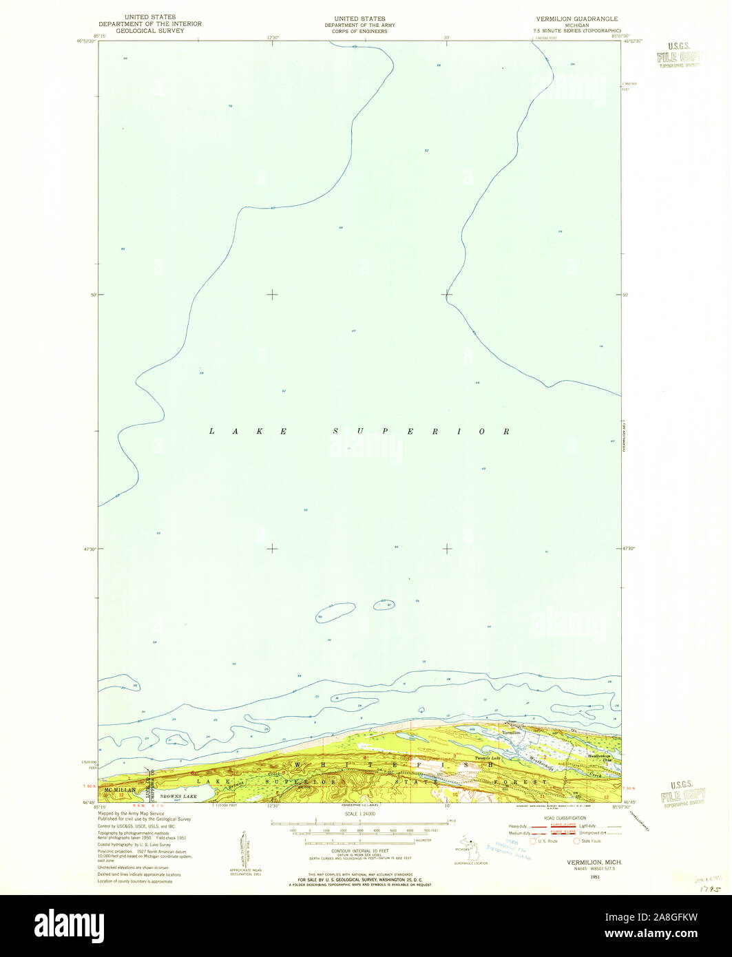 Vermilion map hi-res stock photography and images - Alamy