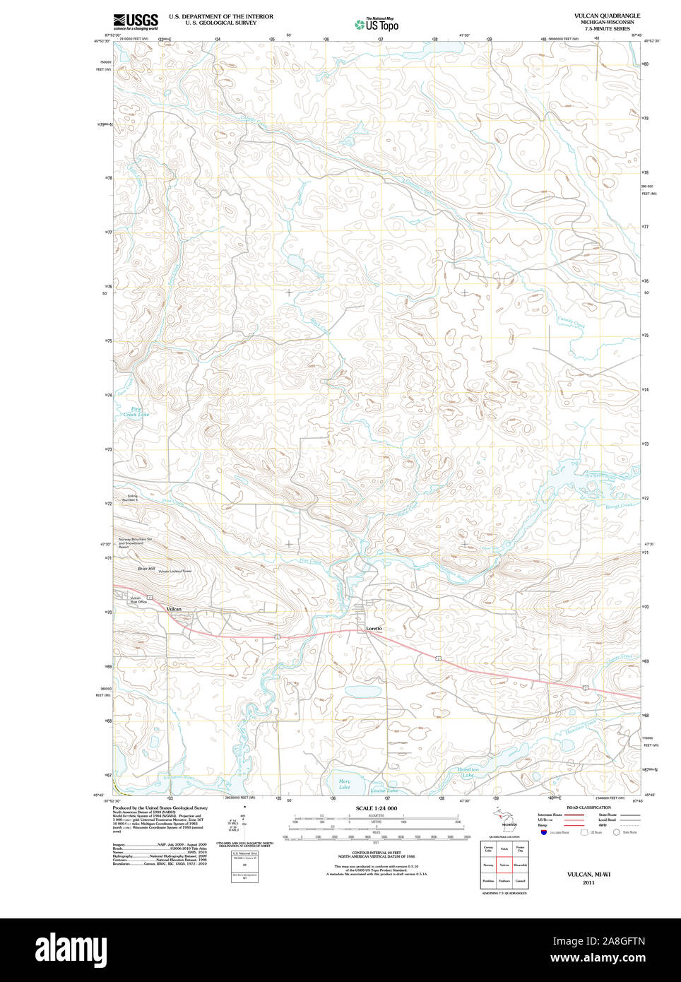 Map of vulcan hi-res stock photography and images - Alamy