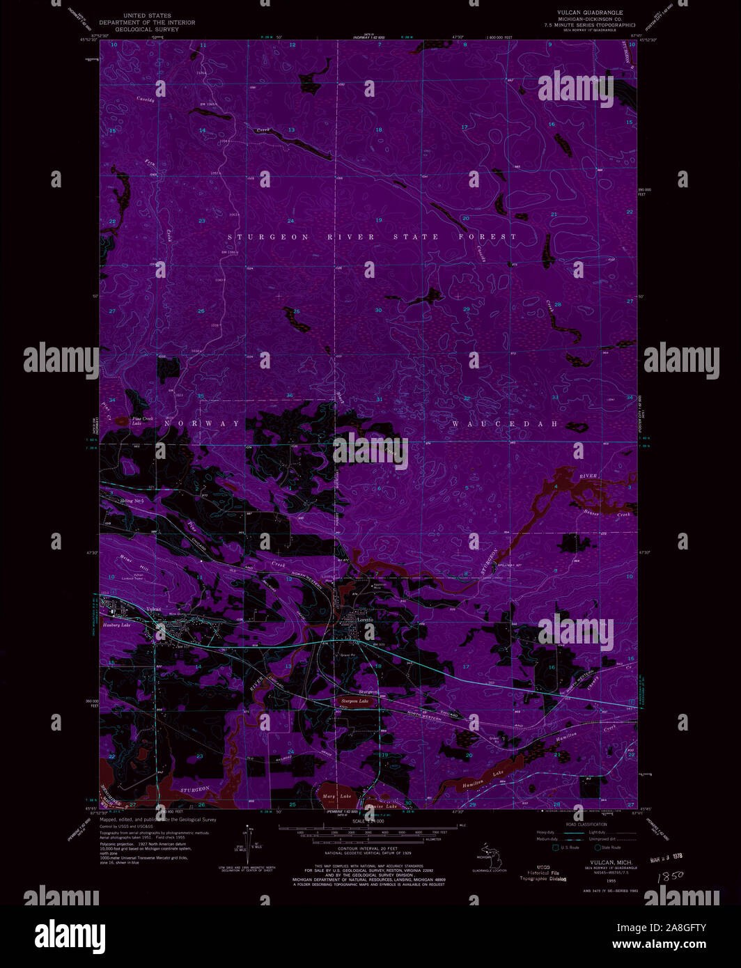 Map of vulcan hi-res stock photography and images - Alamy