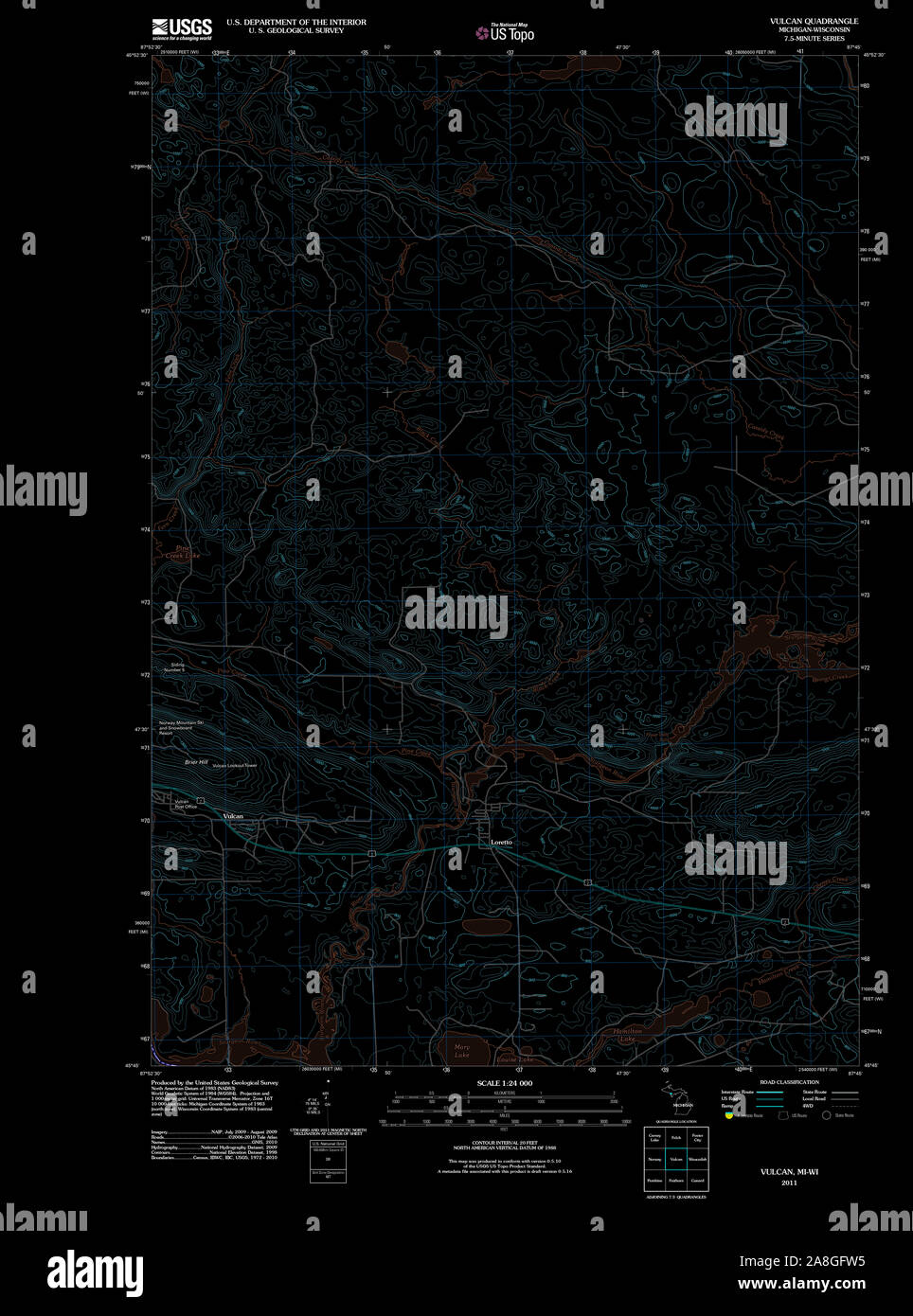 Map of vulcan hi-res stock photography and images - Alamy
