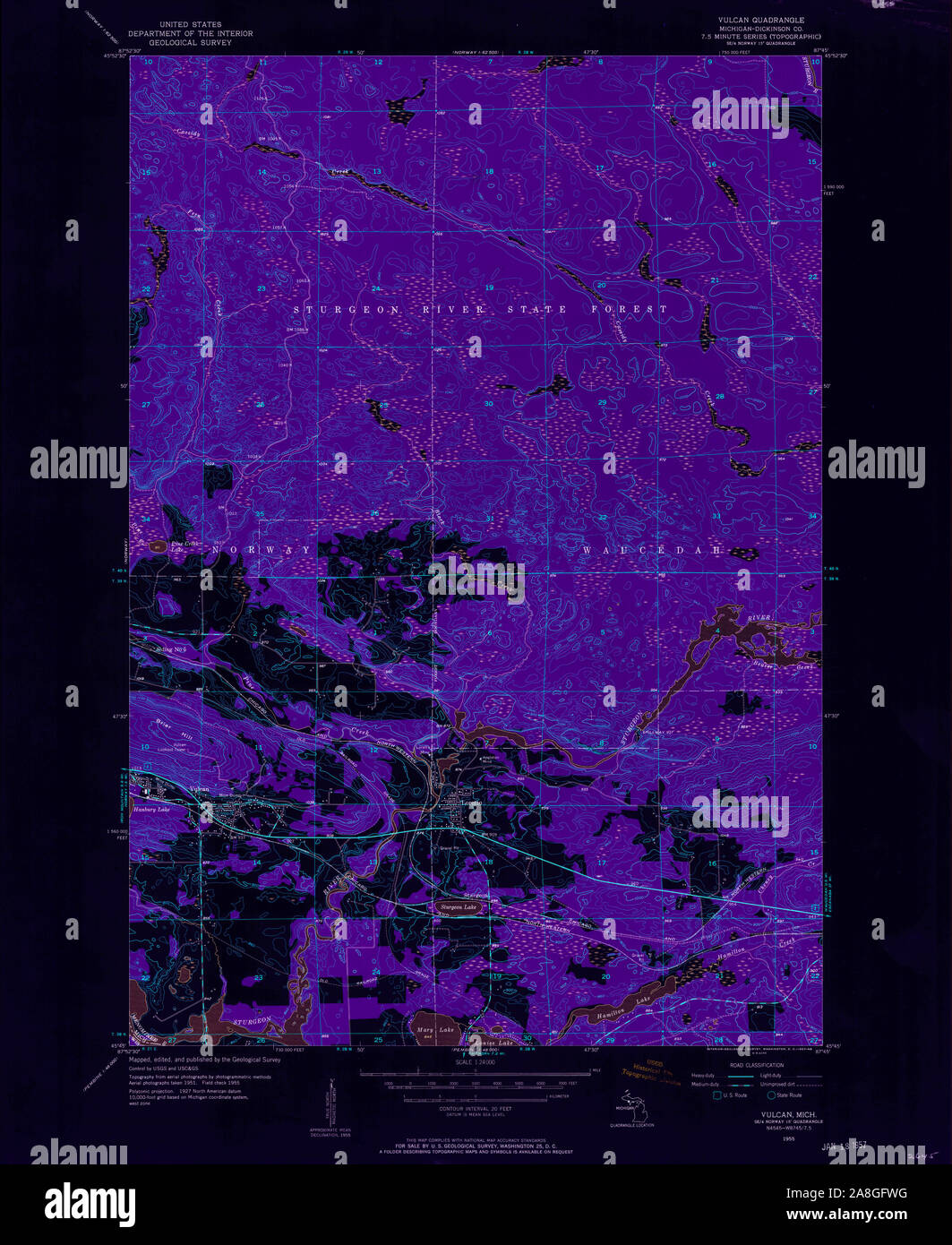 Map of vulcan hi-res stock photography and images - Alamy