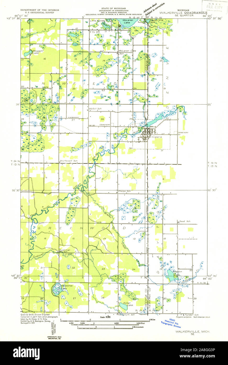 Map of walkerville hi-res stock photography and images - Alamy