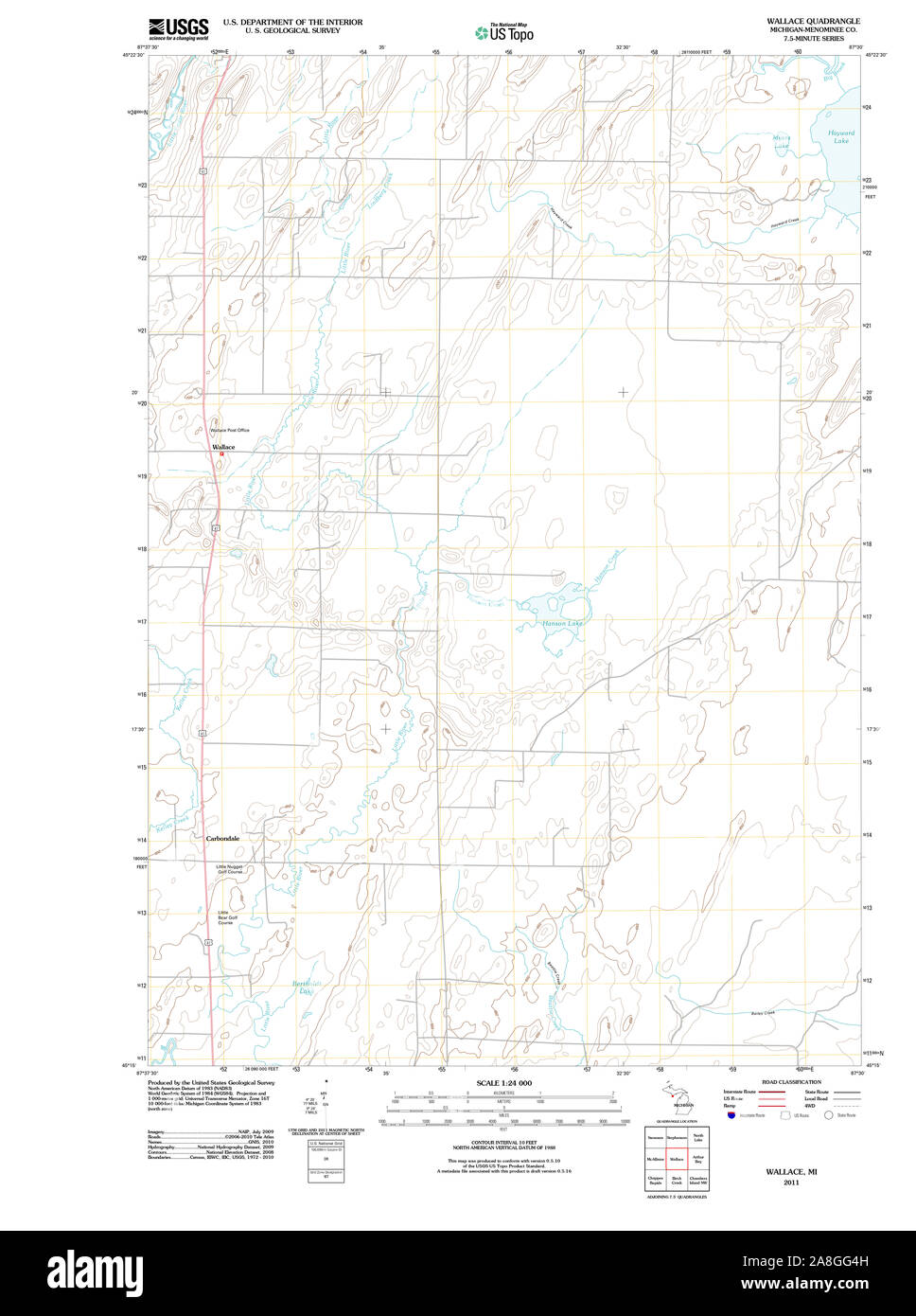 Map of wallace hi-res stock photography and images - Alamy