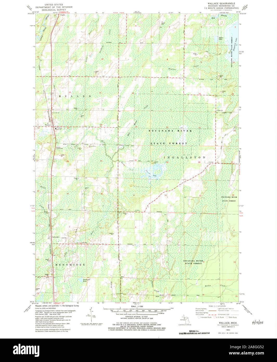 Map of wallace Cut Out Stock Images & Pictures - Alamy