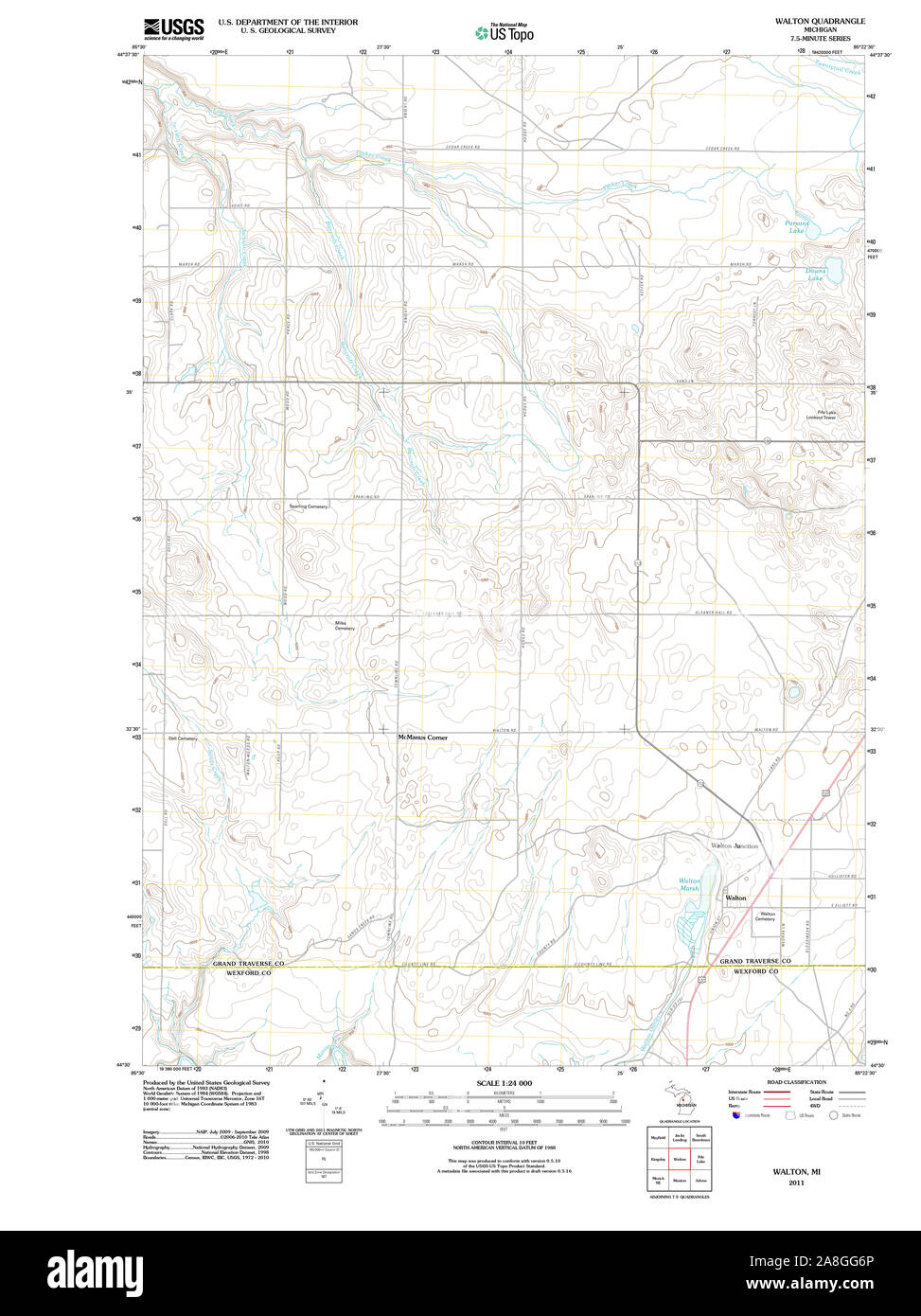 Map of walton hi-res stock photography and images - Alamy