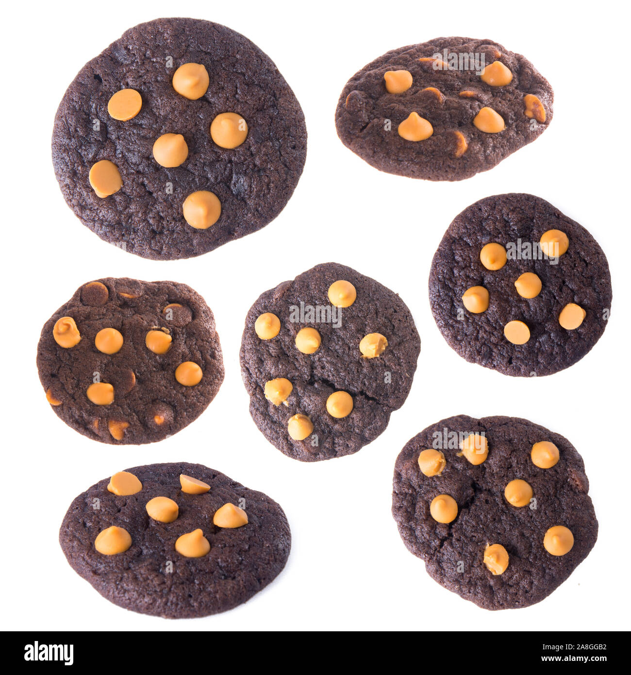 Cookies or Chocolate chips cookies with concept design Stock Photo - Alamy