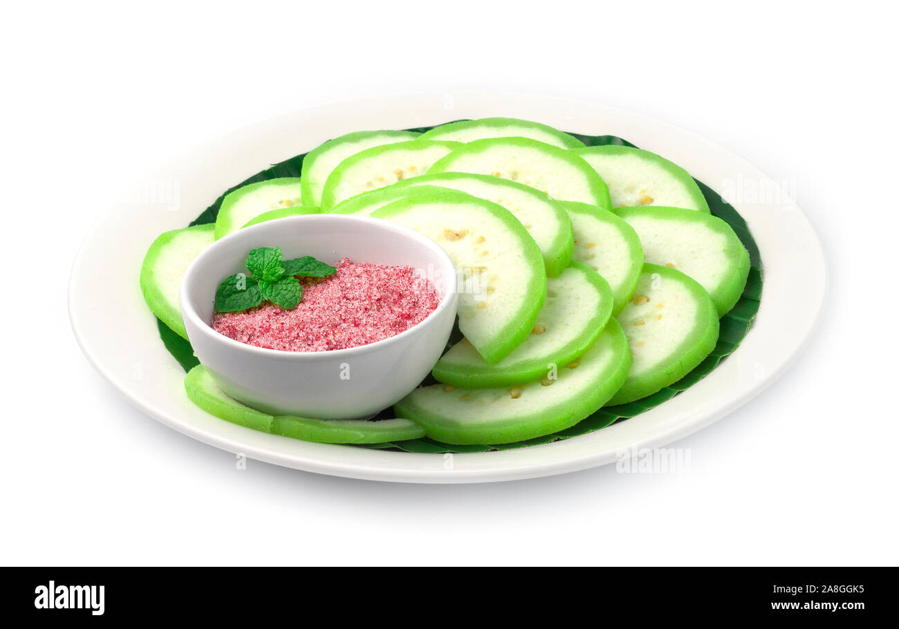 Guava Preserves in Syrup sweet tasty and Fresh Fruit of Thailand with ...