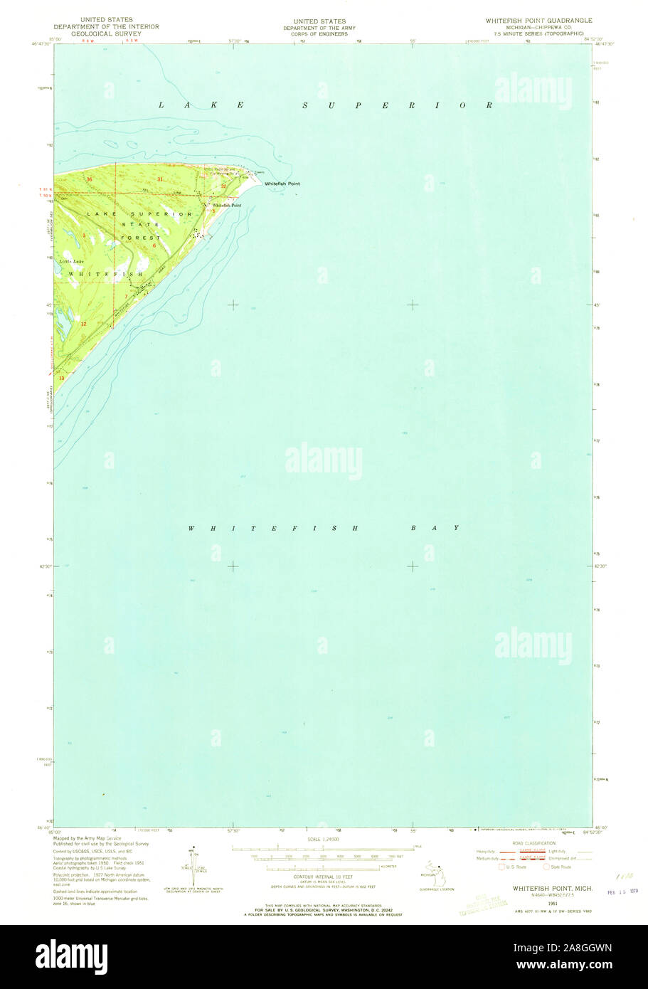 Whitefish point Cut Out Stock Images & Pictures - Alamy